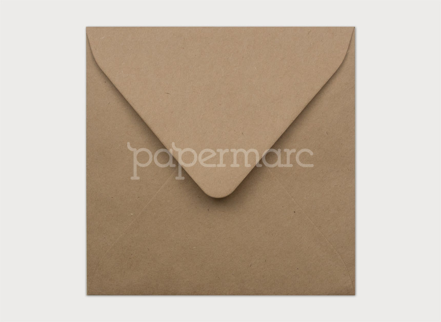 Brown Kraft 130mm Square Envelope, Square Envelopes 130mm Envelope ...