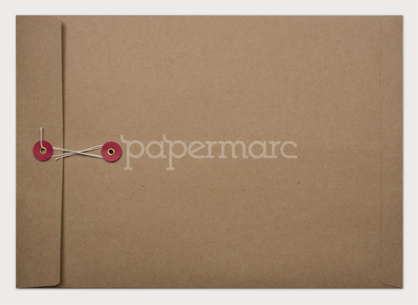 Brown Kraft String and Button C4 Envelopes, C4 Envelopes (229 x 324mm) Envelope | Papermarc