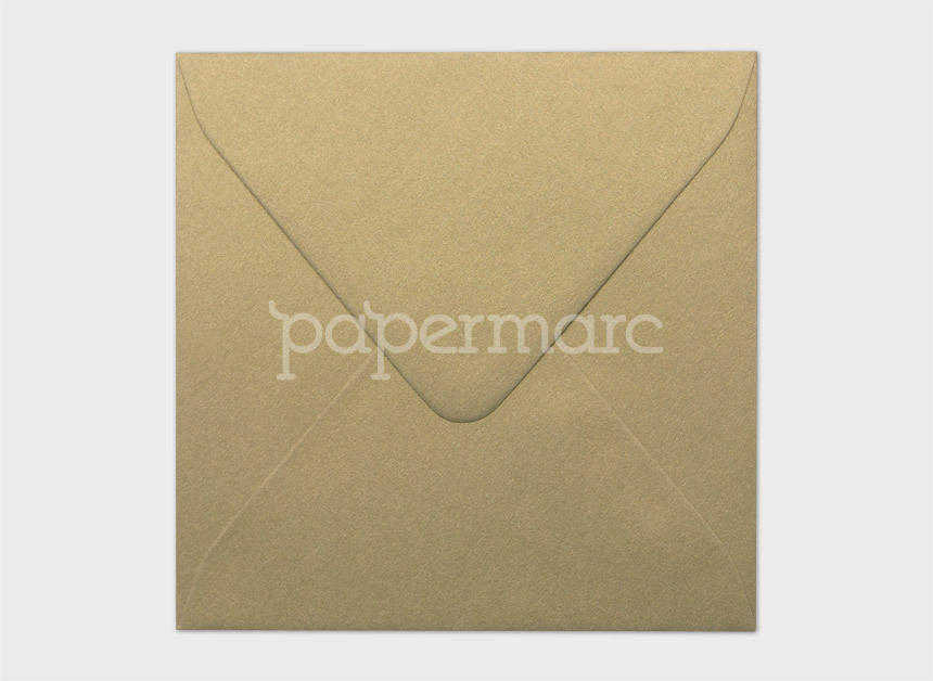 Curious Metallic Gold Leaf 130mm Square Envelope, Square Envelopes ...