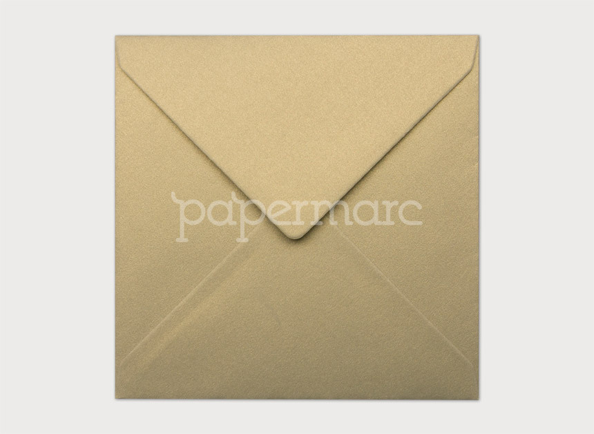 Curious Metallic Gold Leaf 160mm Square Envelope, Square Envelopes ...